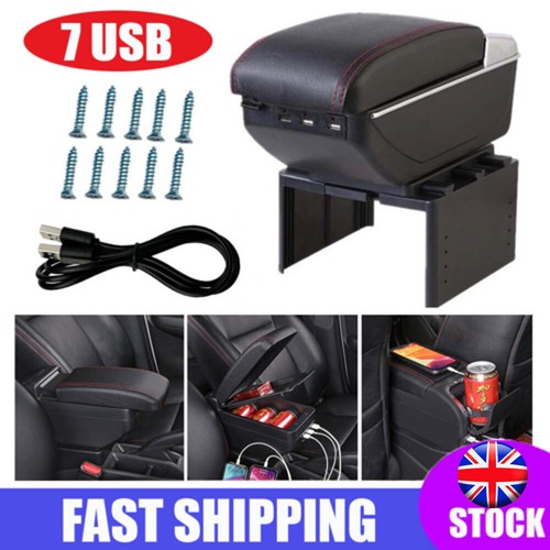 Universal Car Storage Arm rest Cushion Armrest Centre Console Box ...