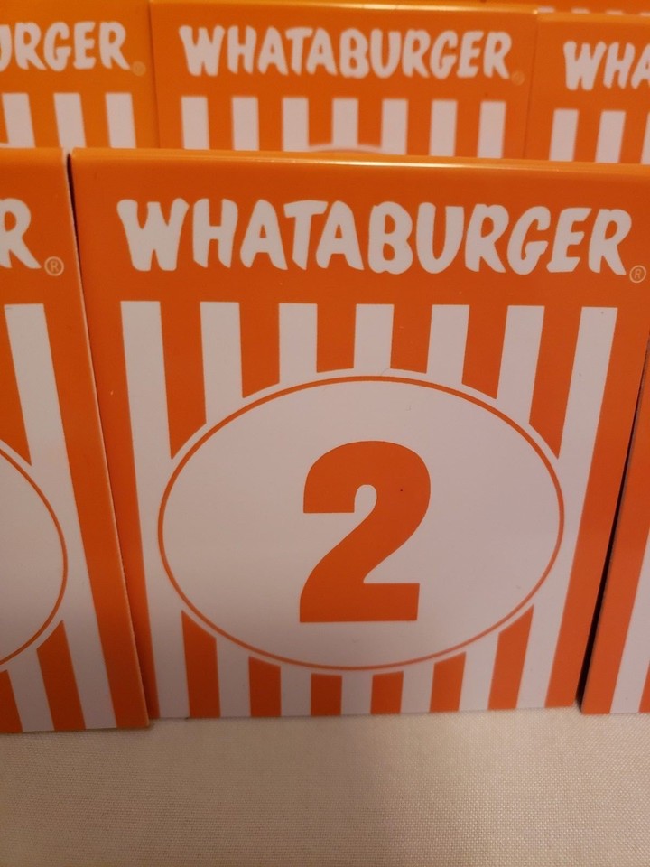 Individual WHATABURGER Restaurant Table Tent Numbers - Modern Glossy | eBay