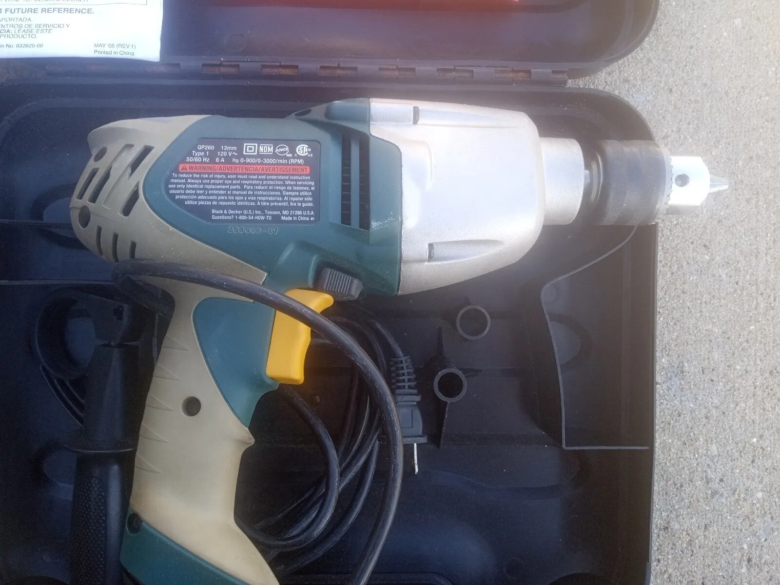 Black Decker Quantum Pro 1/2" Hammer Drill Corded Type 1 Used Once | eBay