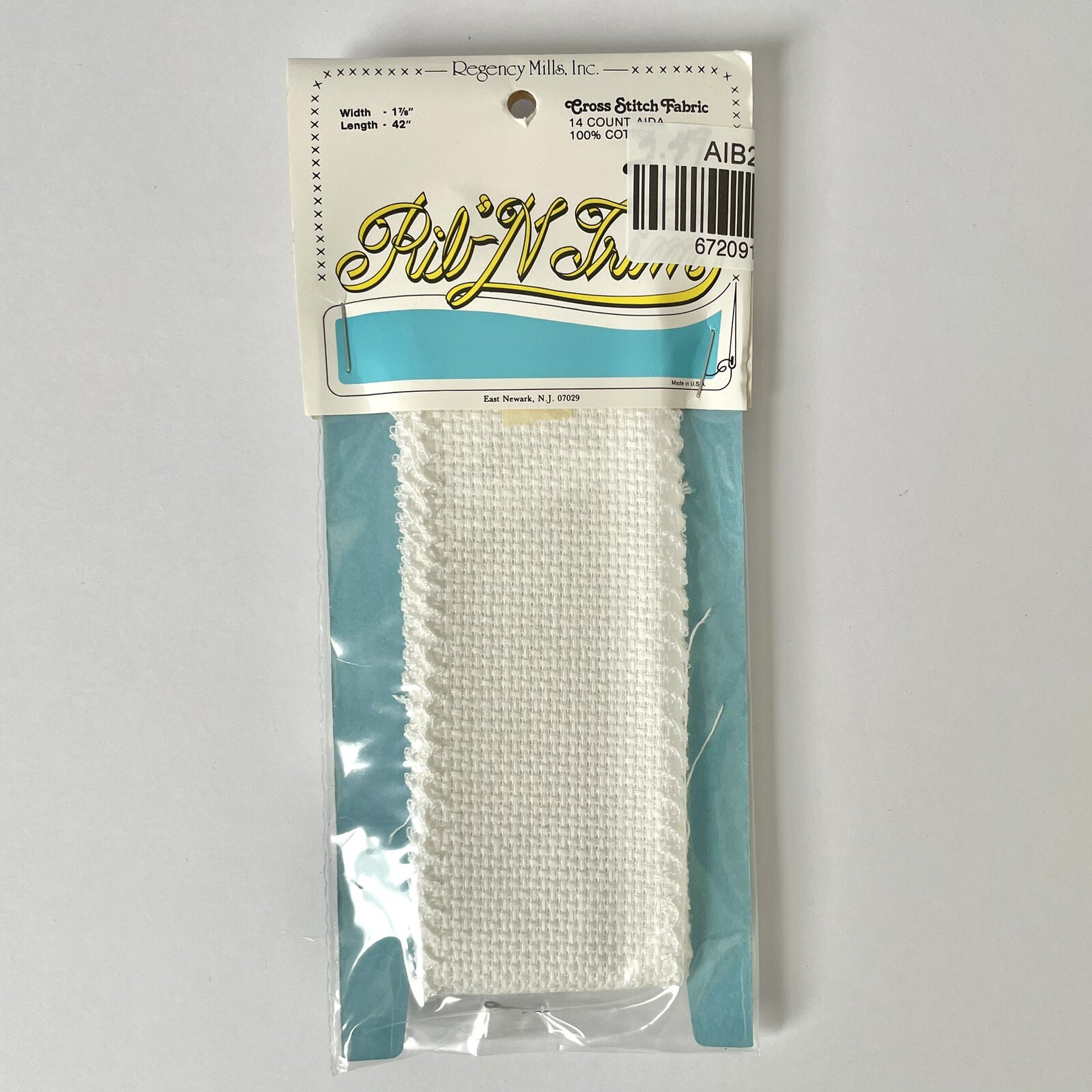 Regency Mills Rib-N-Trim Ribbon to Cross Stitch 14 ct Aida 1.9" x 42 ...