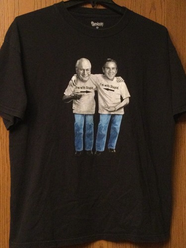 George W. Bush & Dick Cheney - Black Shirt - XL | eBay