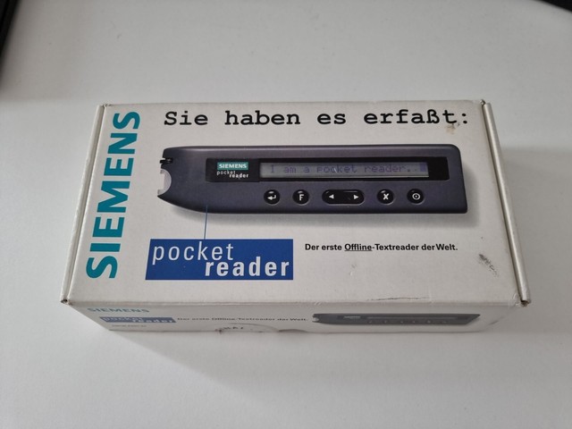 Siemens Pocket Reader With Instructions and Disk for sale online | eBay