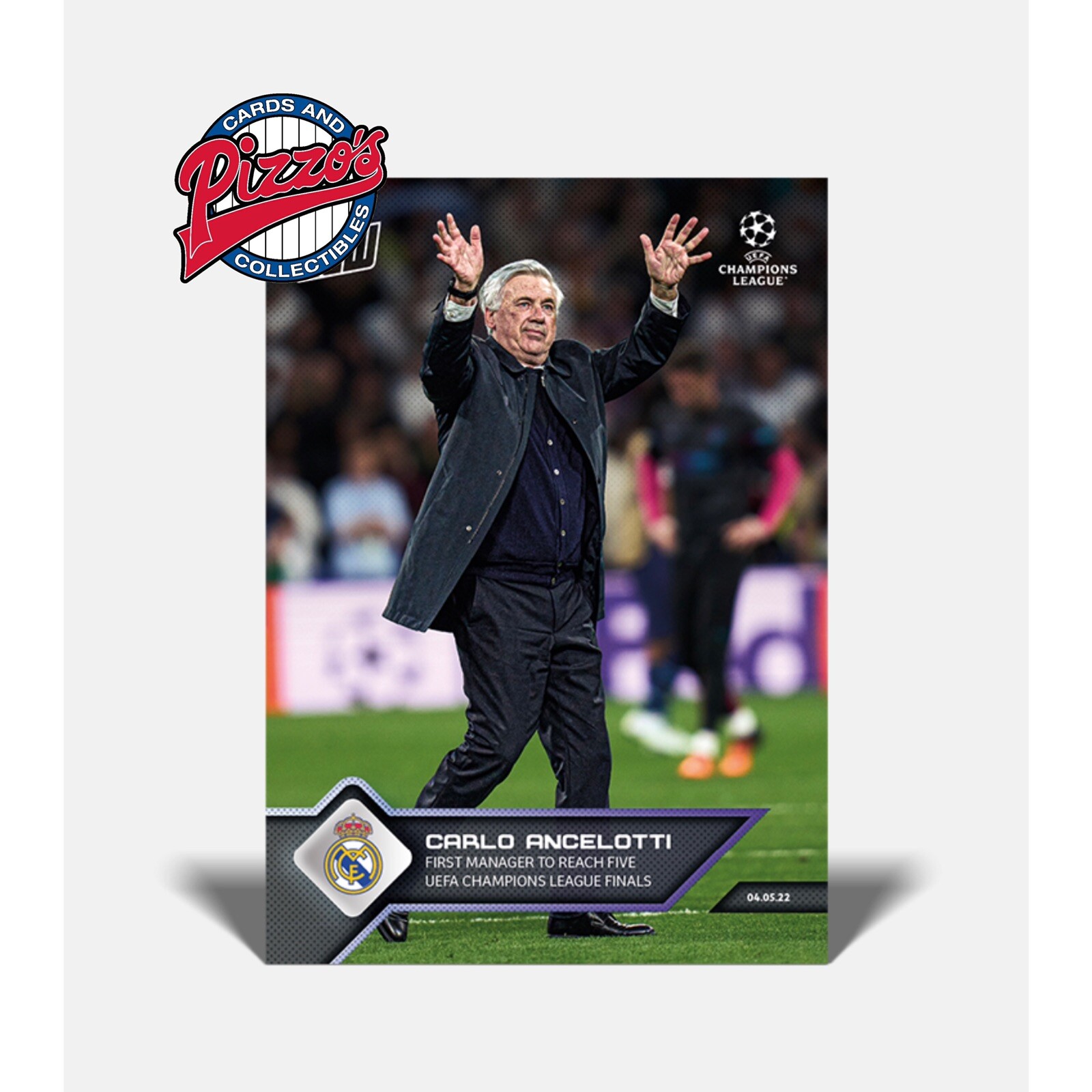 Carlo Ancelotti 5 UEFA Champions League finals UCL TOPPS NOW Card #157 ...