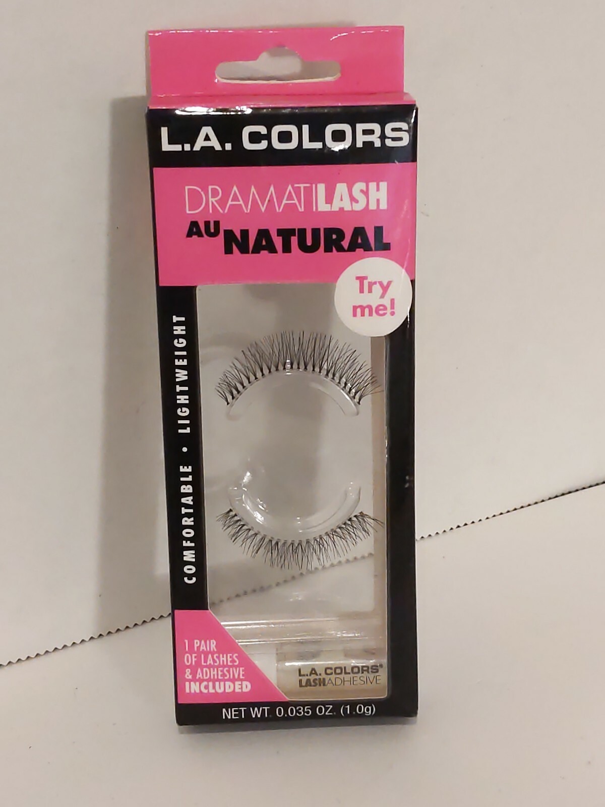 AU NATURAL L.A. Colors DramatiLash & Adhesive False Eyelash Kit (10d ...