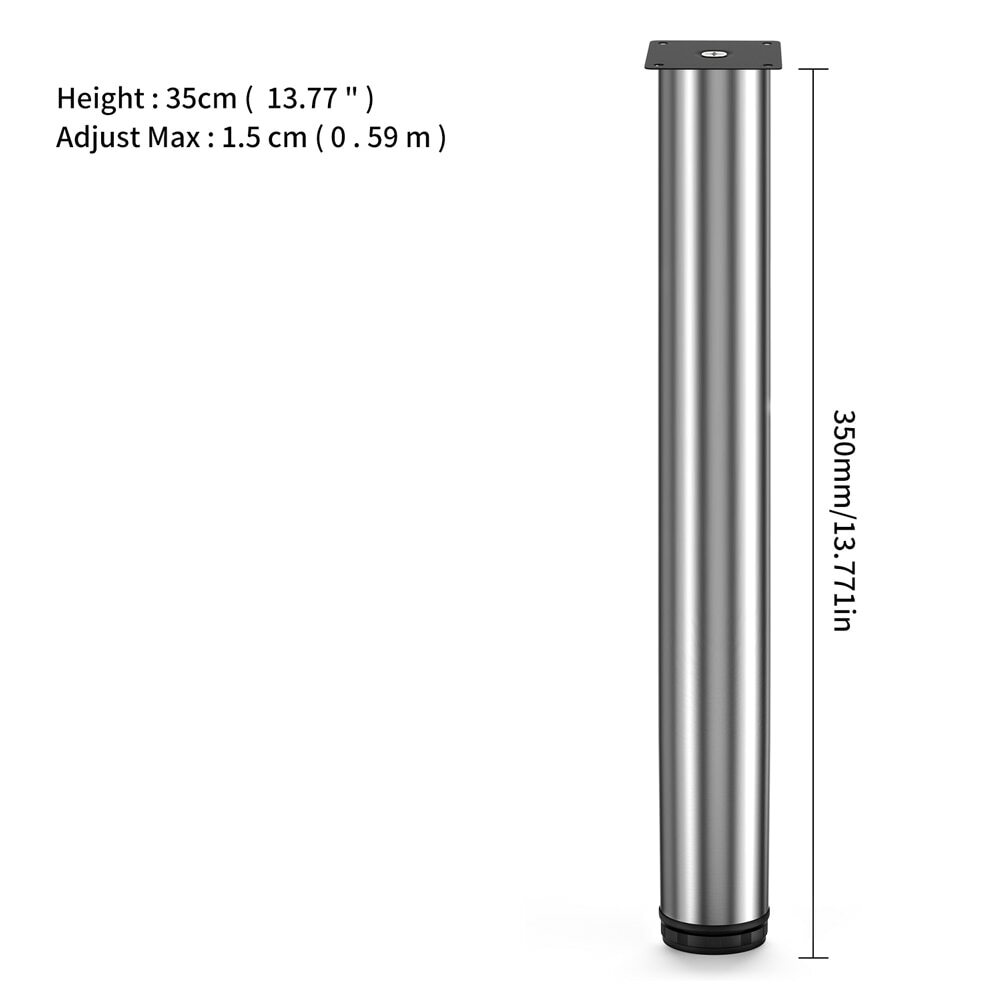 1x Adjustable Plinth Leg For Kitchen Cabinet Furniture stainles steel 5 ...