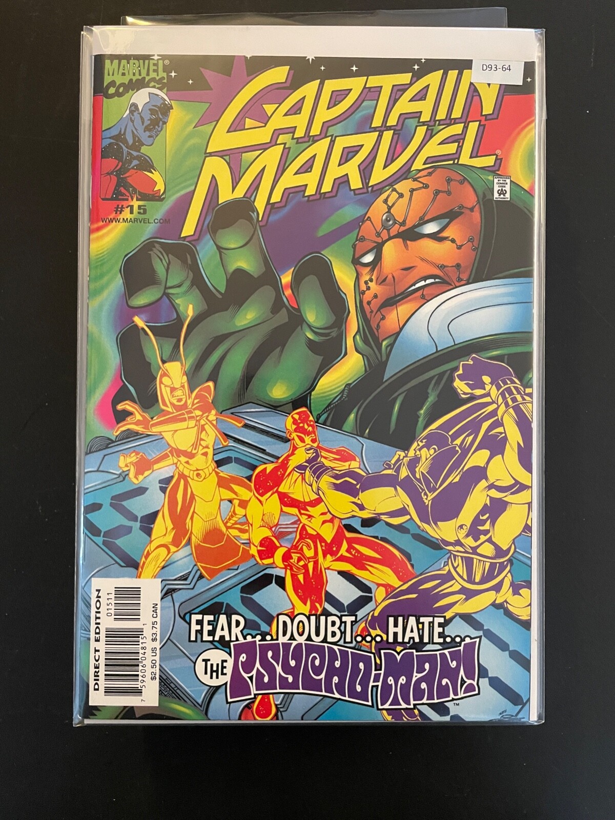 Captain Marvel 15 High Grade Marvel Comic Book D93-64 | eBay