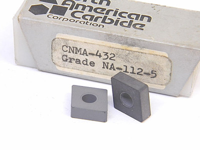 NEW 10PCS. NORTH AMERICAN CARBIDE CNMA 432 GRADE: NA-112-5 CARBIDE ...
