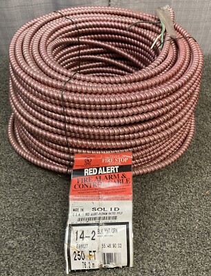 RED ALERT 0861-30 METAL CLAD ARMORED 14 AWG FIRE ALARM & CONTROL CABLE ...