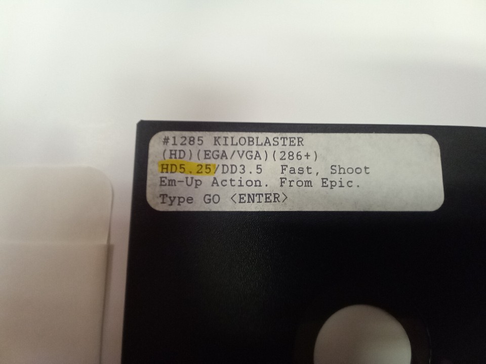 Original IBM / TANDY Shareware Game 5.25 Disk - KILOBLASTER EPIC ...