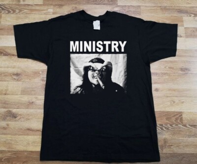 Ministry band (on black) Essential T-Shirt, vintage retro t-shirt ...