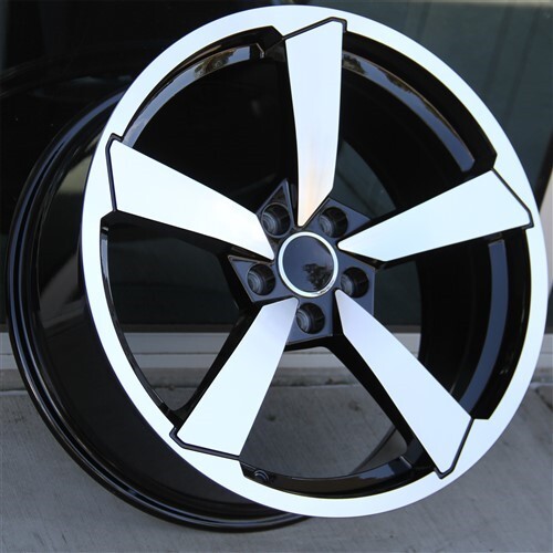 (4)SET 19" 19x8.5 5X112 WHEELS AUDI S3 S4 A3 A4 JETTA PASSAT GOLF GTI ...