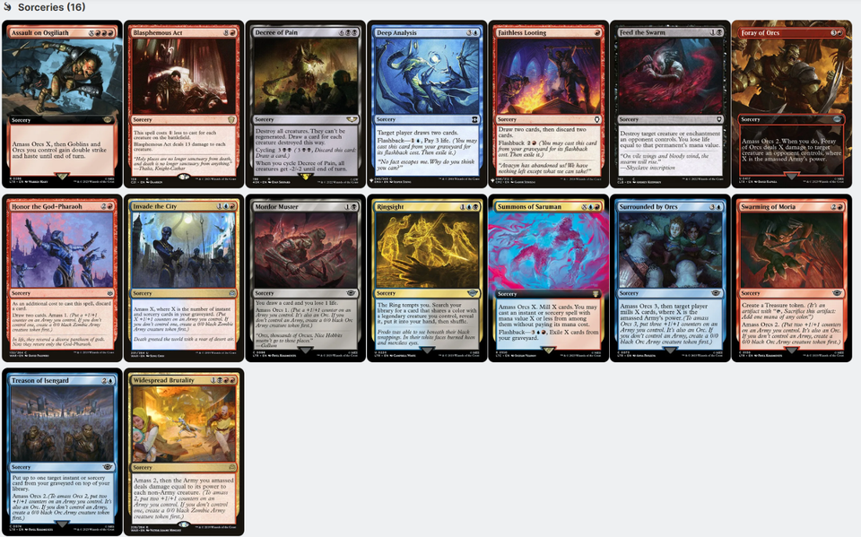 Saruman, the White Hand LotR AMASS ORCS Spells Magic MTG Custom ...