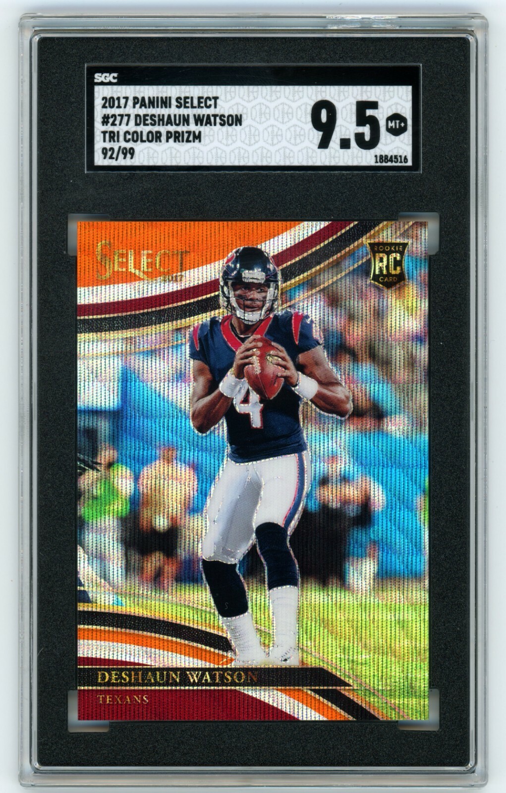 2017 Panini Select - Field Level Tri-Color Prizm #277 Deshaun Watson ...