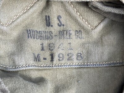 WW2 US Army Military Field Gear Equipment M1928 Pack Backpack Nice 1941 ...