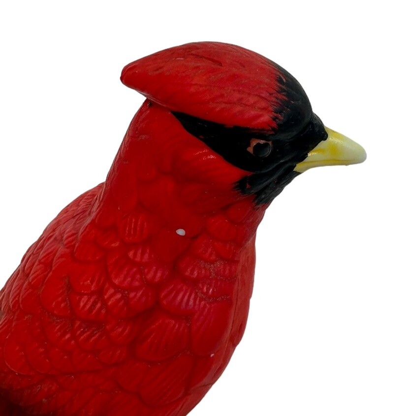 Vintage Red CARDINAL Bird CERAMIC Figurine MUSIC BOX 7.75" | eBay