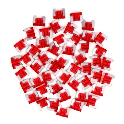 50pcs 10 A Amp ATM Low Profile Fuse Mini Micro Blade Circuit 2 Leg GM ...
