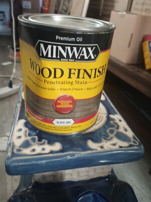 Minwax Slate Semi-Transparent Oil-Based Penetrating Wood Stain 1 qt. | eBay