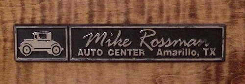 VINTAGE AMARILLO TX MIKE ROSSMAN AUTO CENTER CAR DEALERSHIP LOGO EMBLEM ...