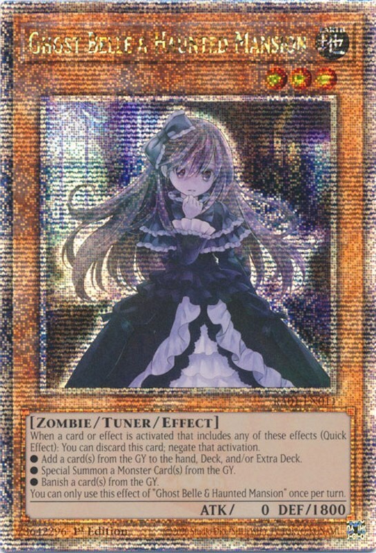 Ghost Belle & Haunted Mansion (Quarter Century Secret Rare) RA01-EN011 ...