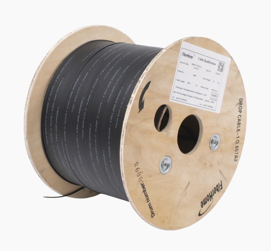 3,000 ft/1 km Drum Drop Fiber Cable 1Core Indoor/Outdoor Dielectric
