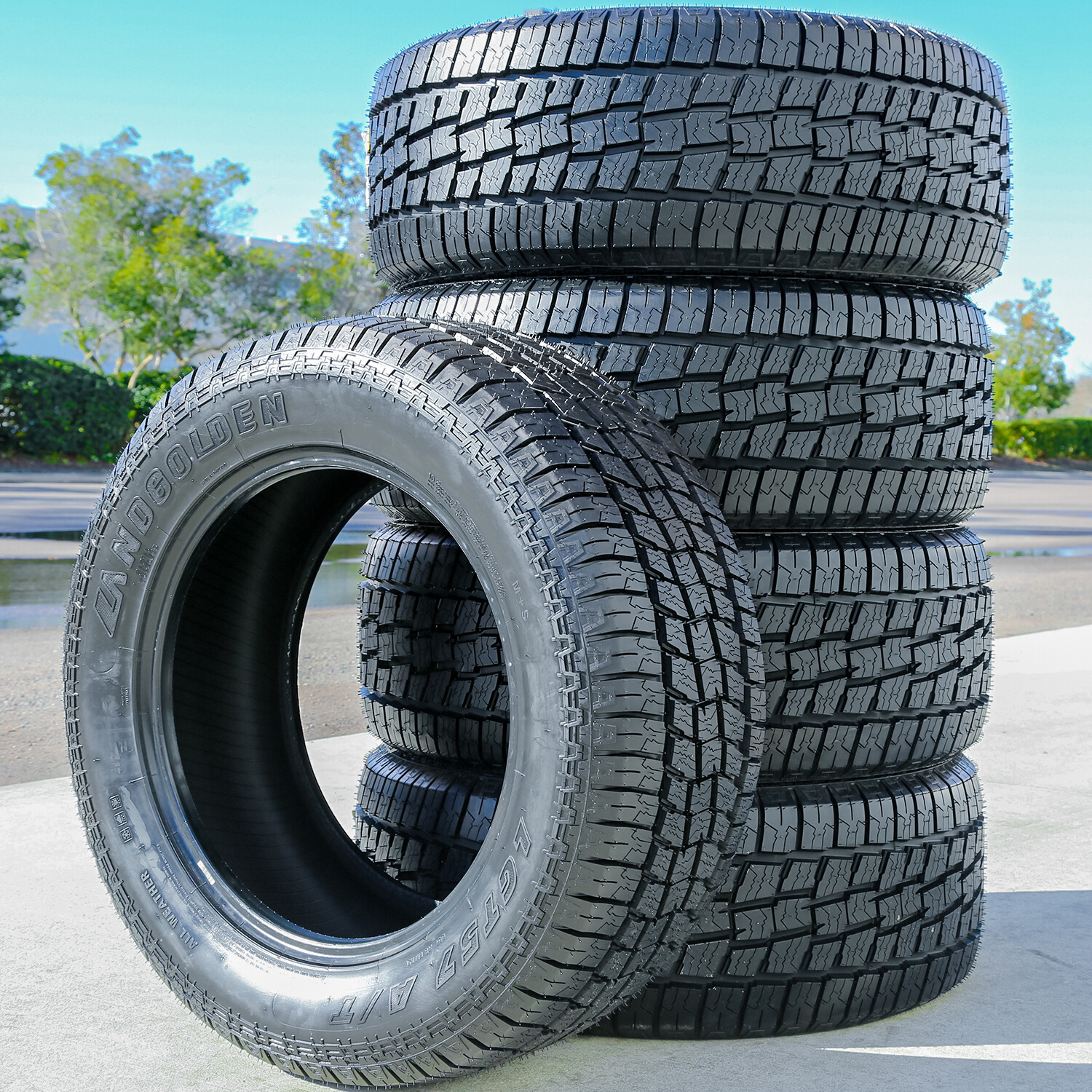 6 Tires Landgolden LGT57 A/T LT 235/80R17 Load E 10 Ply AT All Terrain ...