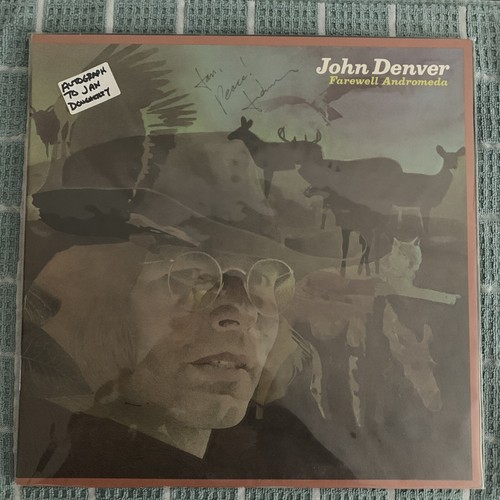JOHN DENVER Autographed FAREWELL ANDROMEDA Album- Ed Daughterty ...