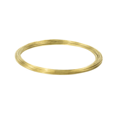 Round Brass Wire Solid H62 Brass Wire / Craft Wire Uncoated Bare 0.3mm ...