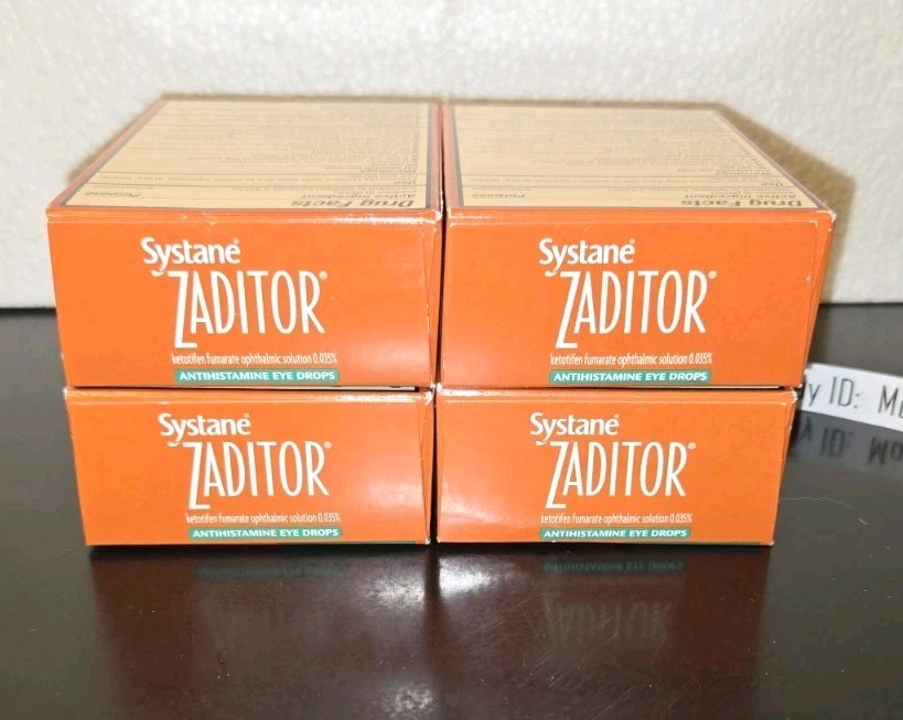 EXP 06/2027+! 4 Lot Systane TWIN Pack ZADITOR (8 X 5mL) 0.17oz Eye ...
