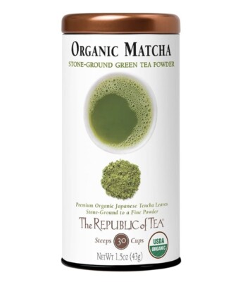 Premium Organic Matcha Stone Ground Green Tea - Republic Of Tea - 1.5oz ...