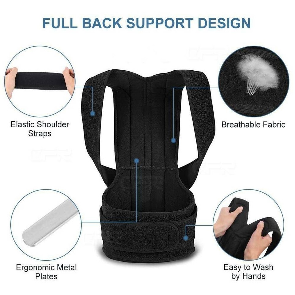 Back Brace Posture Corrector for Men and Women - Upper and Lower Back ...