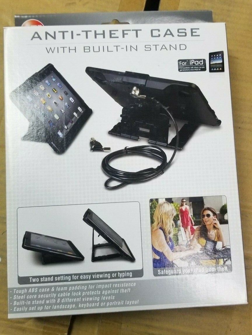 New CTA Digital Anti-Theft Case with Built-In Stand PAD-ATC | eBay