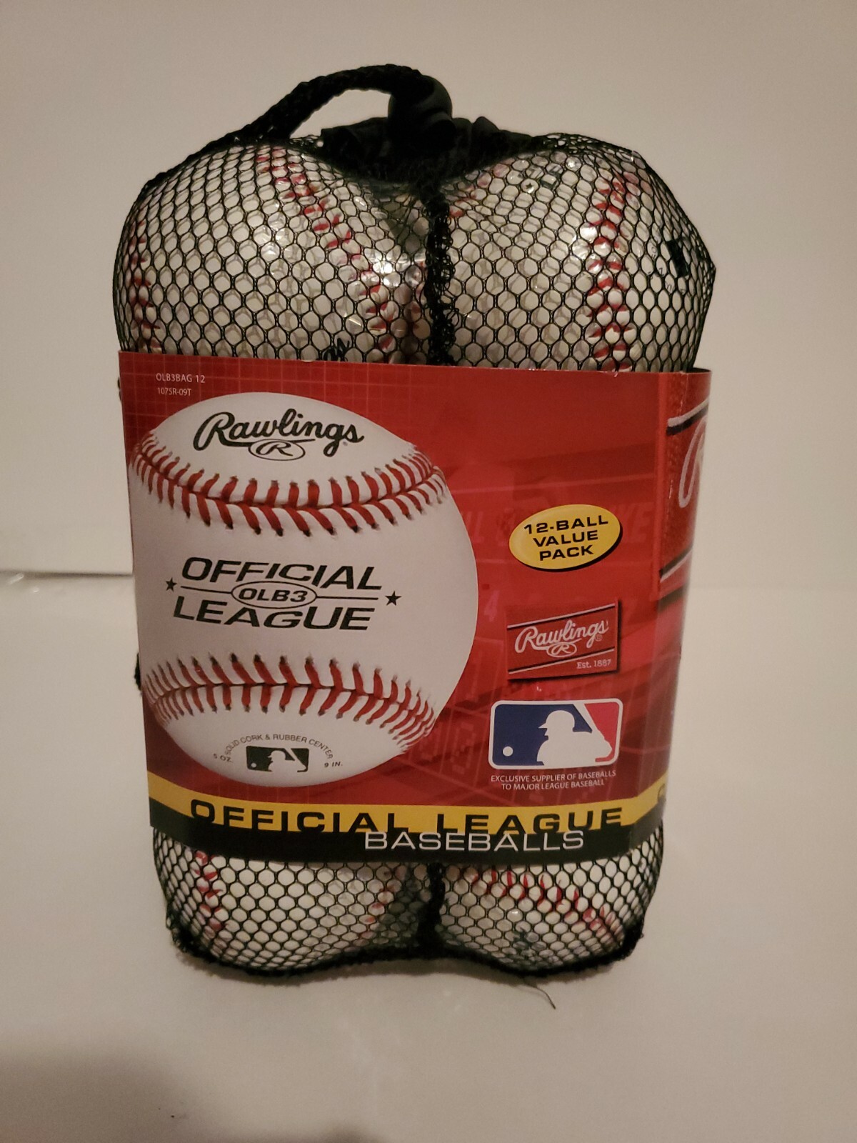 Rawlings Baseballs OLB3 Official League 12 pack Recreational Baseballs ...