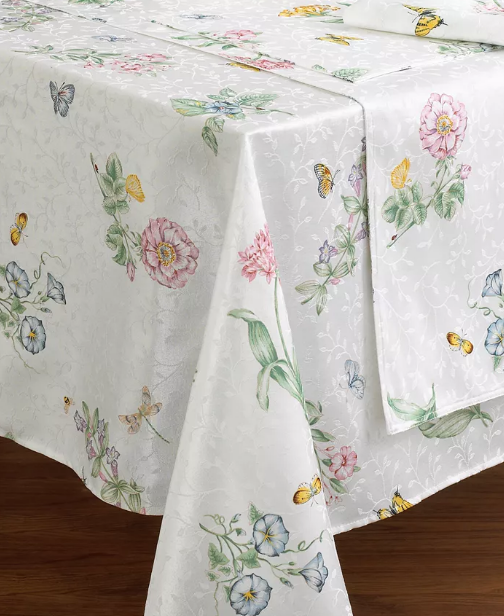 Lenox Butterfly Meadow Oblong 60" x 102" Tablecloth L96910 47596190500 ...