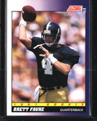 1991 Score #611 Brett Favre Rookie RC Mint NM | eBay