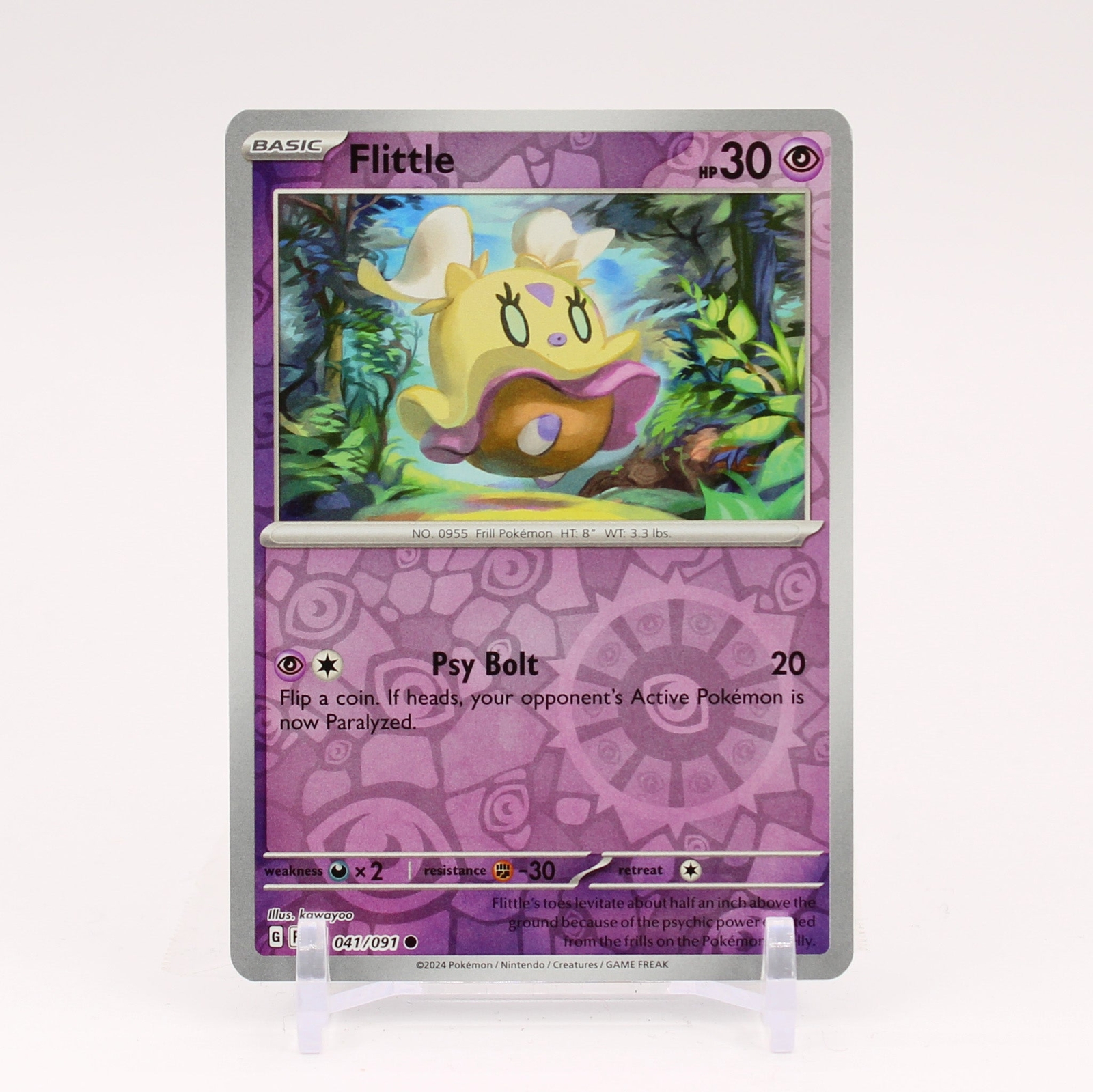 Flittle - 041/091 Paldean Fates REVERSE Holo Pokemon - NM/MINT | eBay