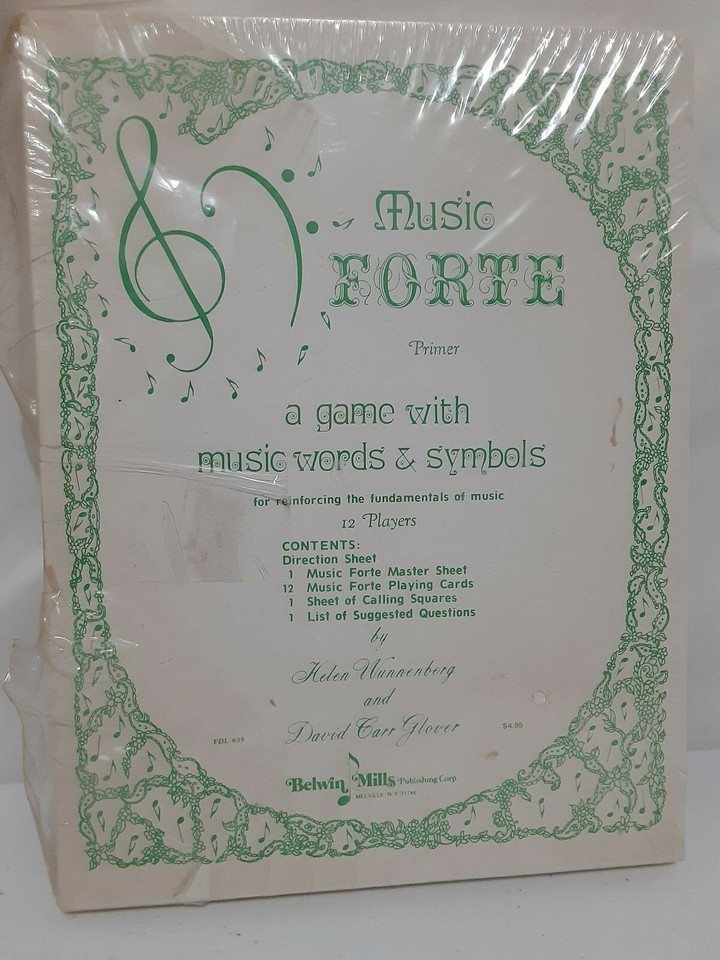Vintage Music Forte: A Game With Music Words & Symbols Vintage Lot of 2 ...