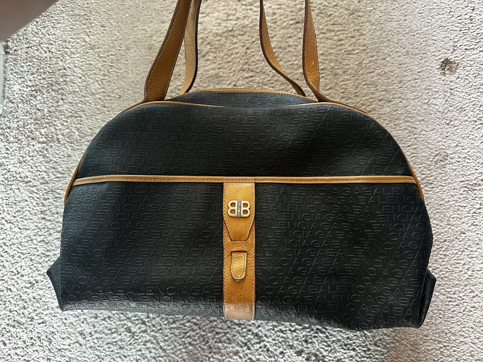 RARE Authentic Vintage Balenciaga Monogram Vachetta L… - Gem