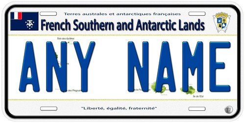 French Southern and Antarctic L. Custom Personalized Novelty Car ...
