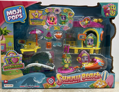 Moji Pops Sunny Beach & Accessories Exclusive Mojipops & Faces NEW | eBay