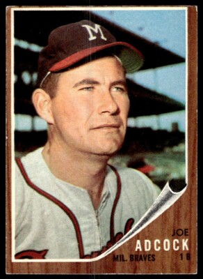 1962 Topps Joe Adcock ,./ Milwaukee Braves #265 | eBay