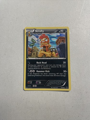 Pokemon TCG 2012 BW Next Destinies Trading Card -- Scrafty 74/99 Holo ...