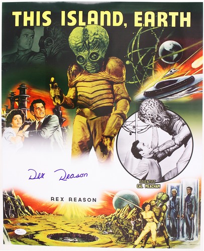 1955 Rex Reason This Island, Earth Signed LE 16x20 Color Photo (JSA) | eBay