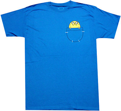 Official Adventure Time Jack in Pocket Adult T-Shirt -Jake and Finn ...