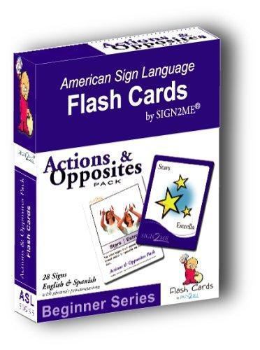 Beginner Ser.: Sign2Me ASL Flash Cards - Actions and Oposites : Actions ...