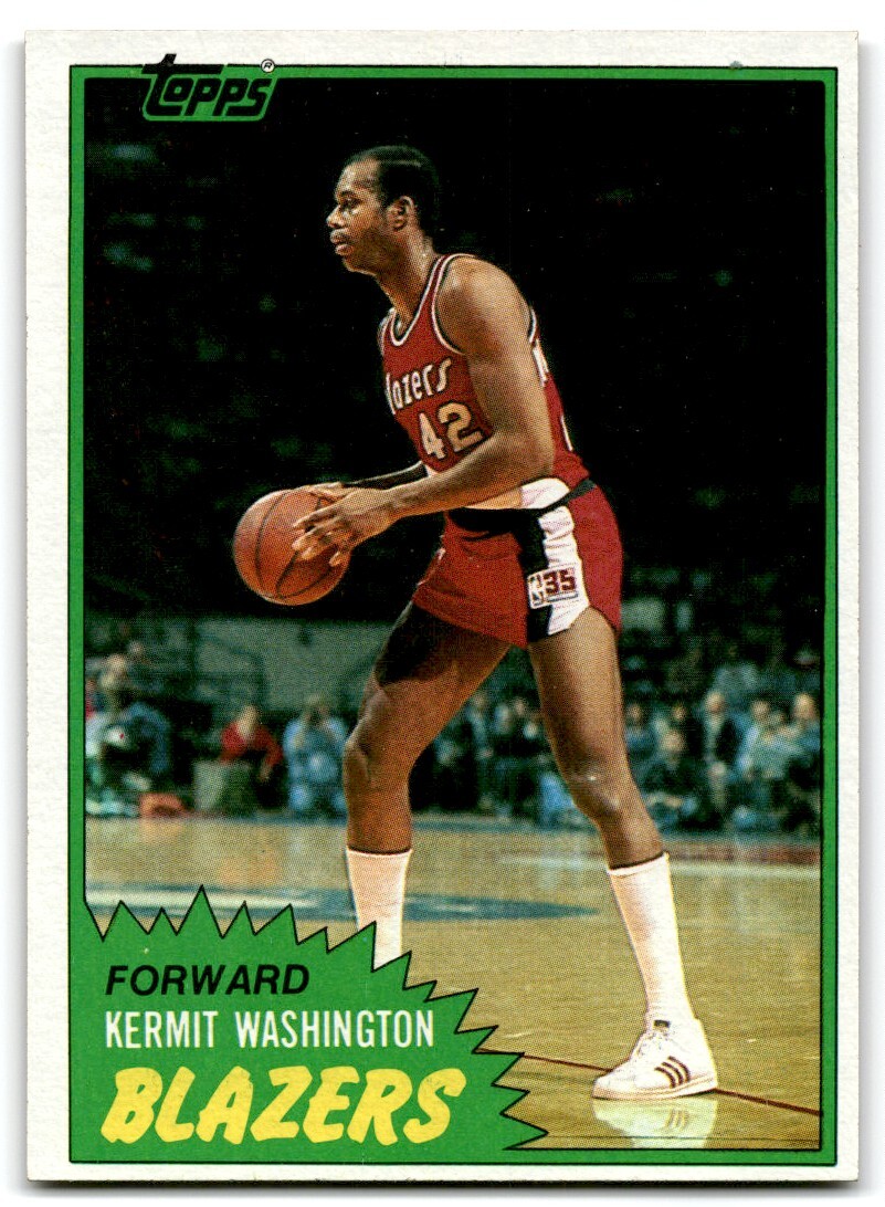 1981-82 Topps Kermit Washington Portland Trail Blazers #W89 | eBay
