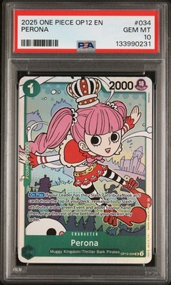 Perona One Piece Op12-Legacy Of The Master 034 NM PSA 10 | eBay