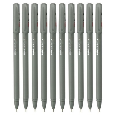 BLACK Ballpoint Pens 0.6mm Fine Point Ball pens Smooth Ink Writing ...