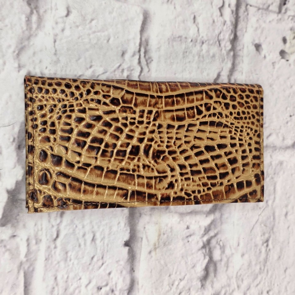 Brahmin Toasted Almond Melbourne Checkbook Cover with Working Pen | eBay