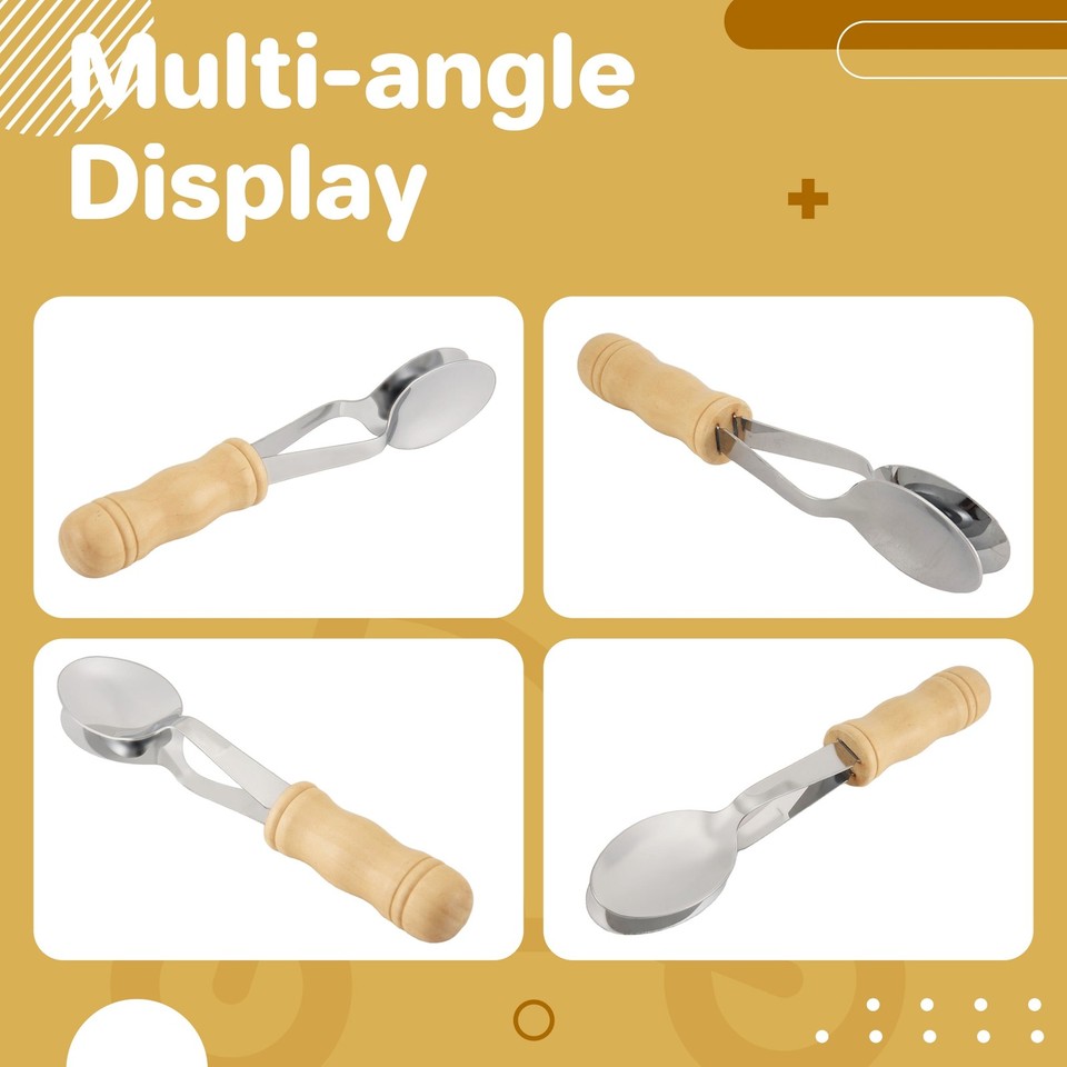 Musical Spoons Instrument with Wooden Handle Percussion Instrument ...