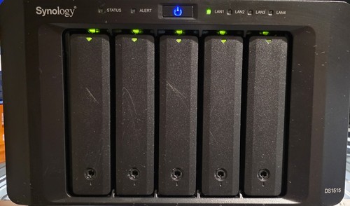 Synology DS1515 5 Bay NAS | 8GB RAM | 4x3TB WD RED HDDs | 1x128GB ...